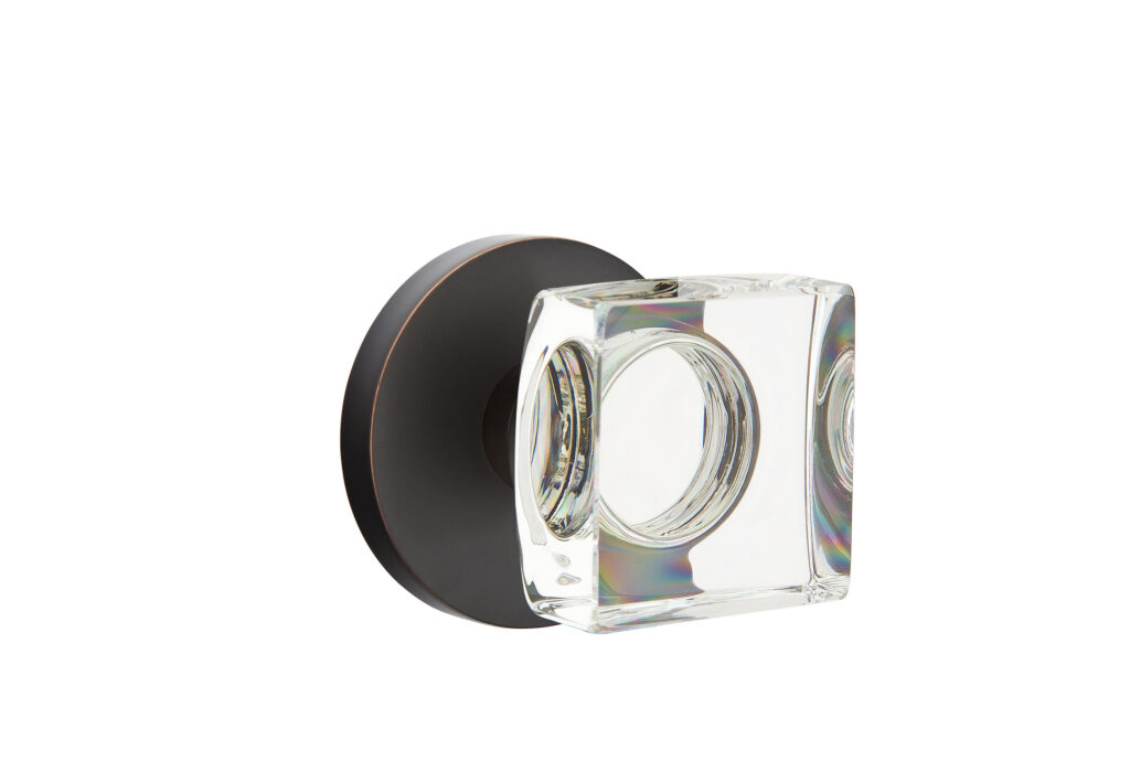 ShopEmtek Modern Square Glass Knob - Arrow Locksmiths